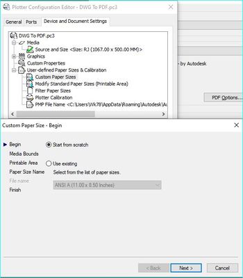 custom paper sizes. - Autodesk Community