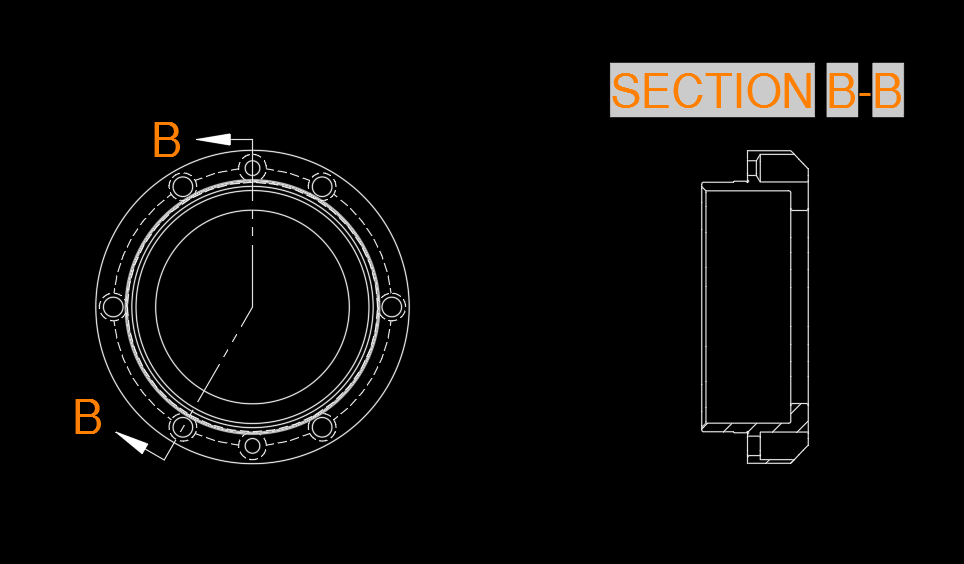 Aligned section views only hatching one side of a part - Autodesk Community