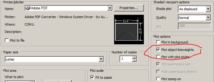 Printing with Lineweights - Autodesk Community