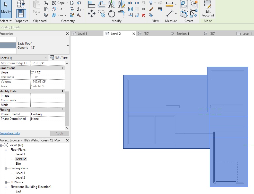 Adjust ridge line - Autodesk Community