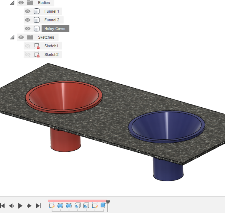 Solved: merging funnel shape with surrounding framework without closing funnel opening ...