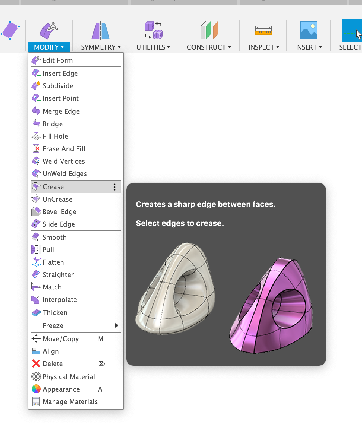 Solved: restoring a sharp corner on t-spline surface - Autodesk Community