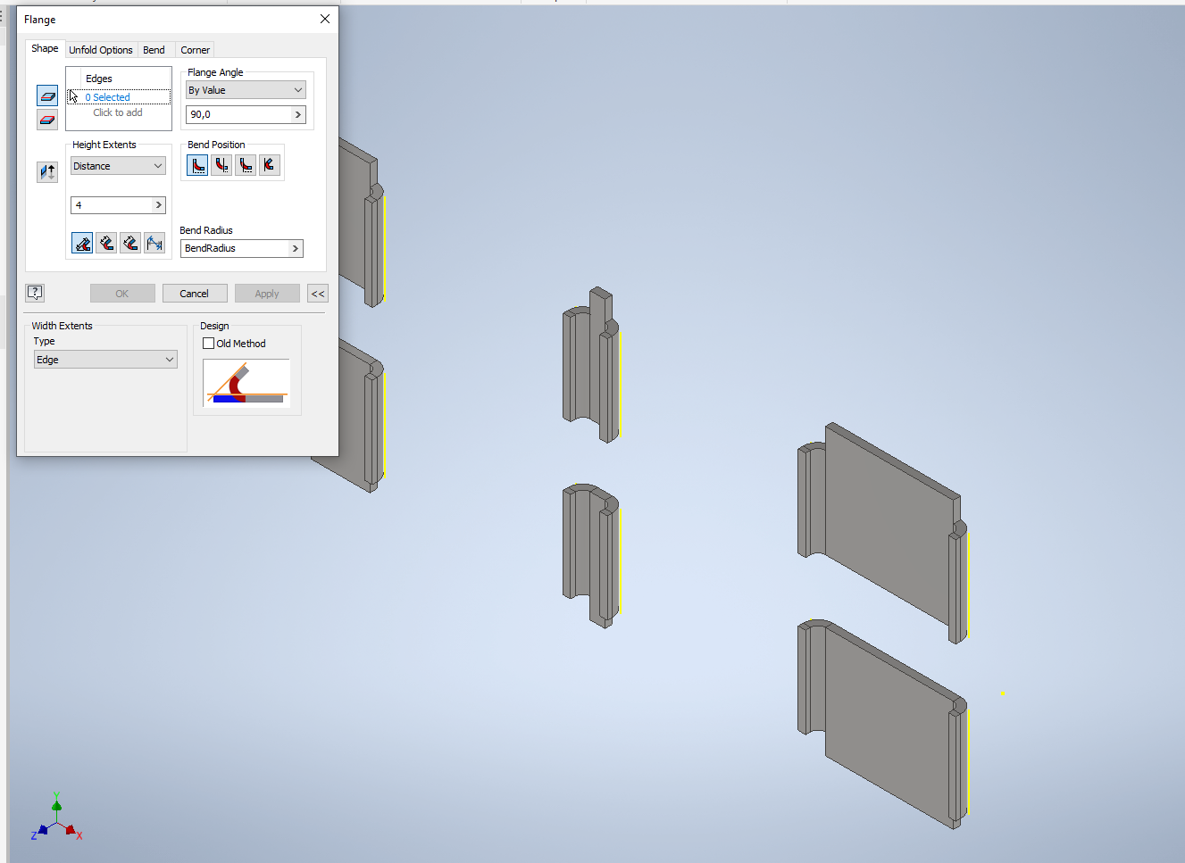 Solved: Need help forming sheet metal tabs / flanges along interior ...