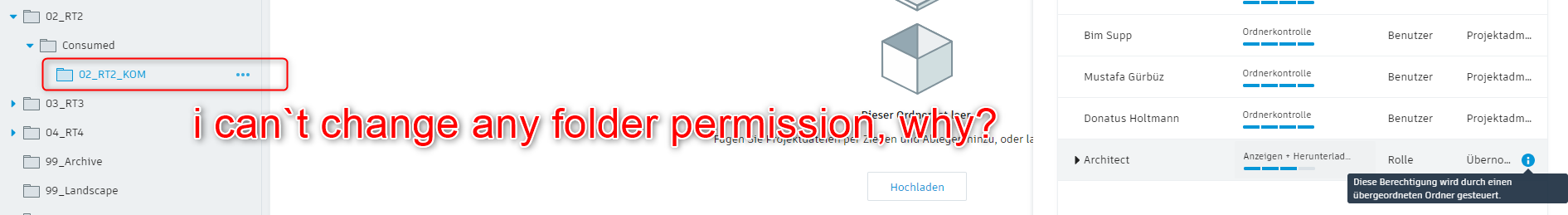Solved: Folder-Permission, how does it work? - Autodesk Community