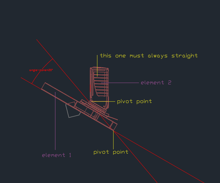 Solved Dynamic Block With Two Objects Relative Angles Autodesk Community