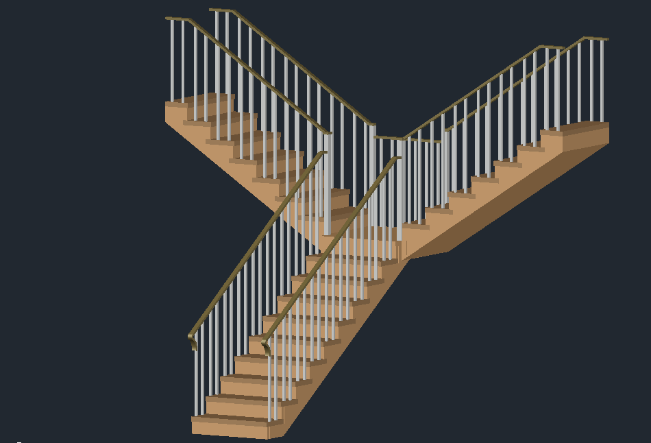 Solved: how to create a stair T-shaped? - Autodesk Community