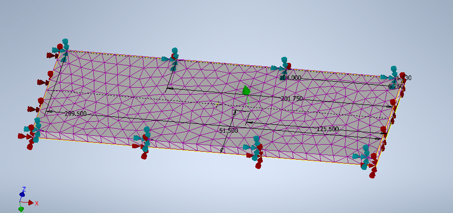 Solved Need Help Finding Reaction Forces At Constraints On Rectangular Beam Autodesk Community