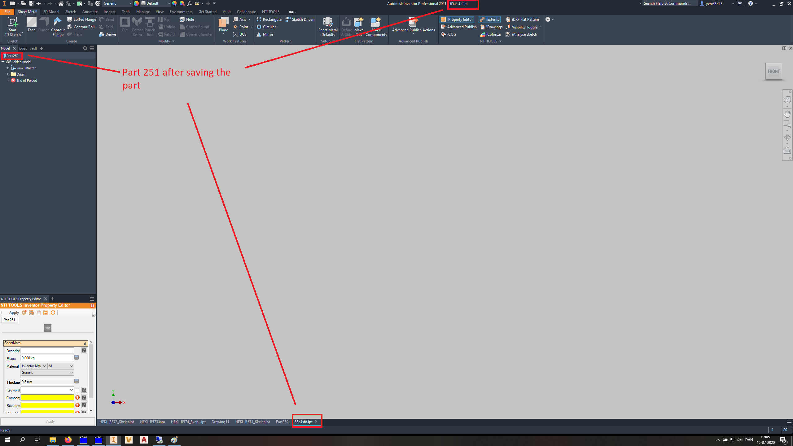 Browser keeps stating the wrong part number IV2021 - Autodesk Community