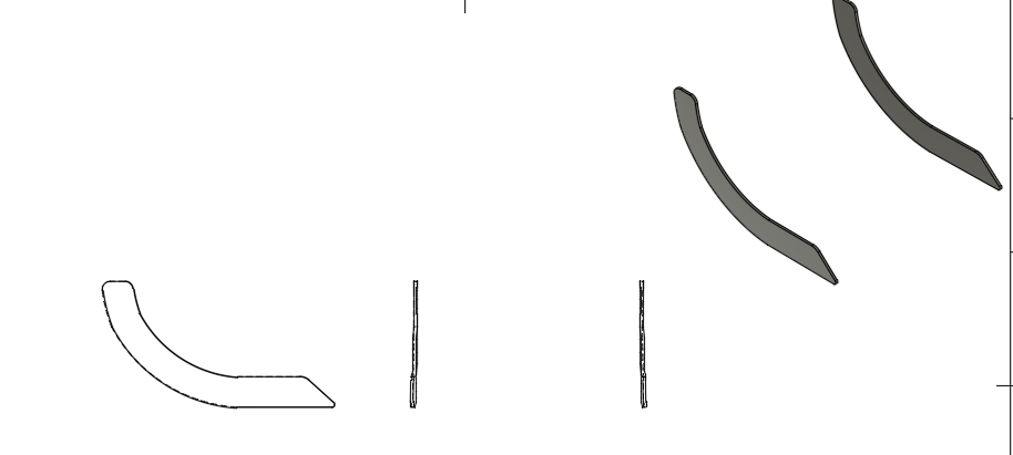 Drawing from design shows mirrored parts in separate detail drawing ...