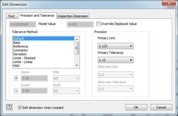 Solved: Setting dimension tolerance types - Autodesk Community