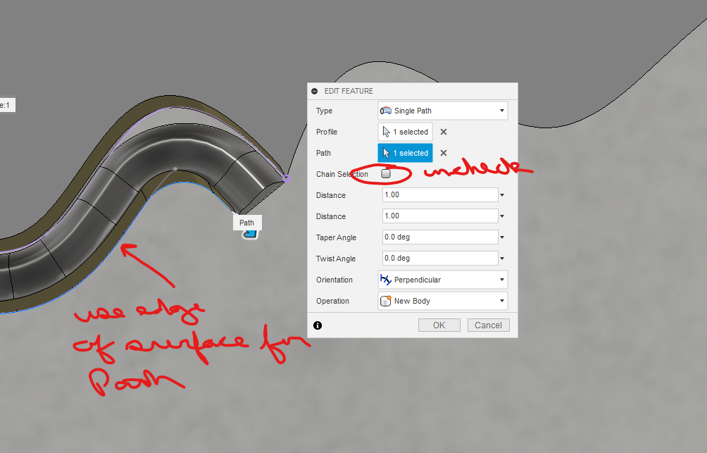 Solved: Sweep not following multiple paths - Autodesk Community