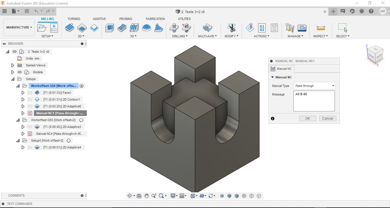 Solved: Generating G-code for a 5-axis CNC machine controlled by Mach3 - Autodesk Community