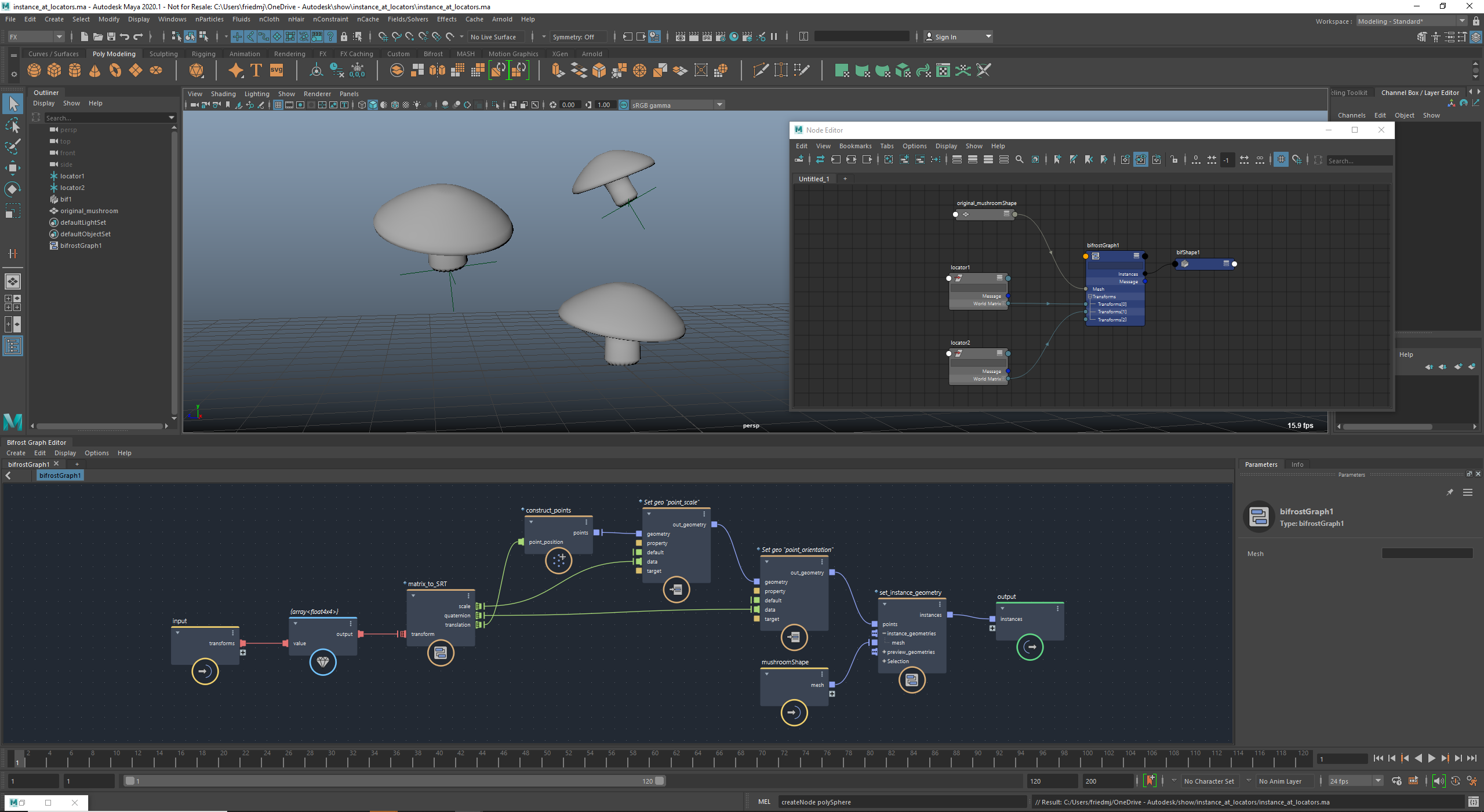 Solved: Instance at locators - Autodesk Community