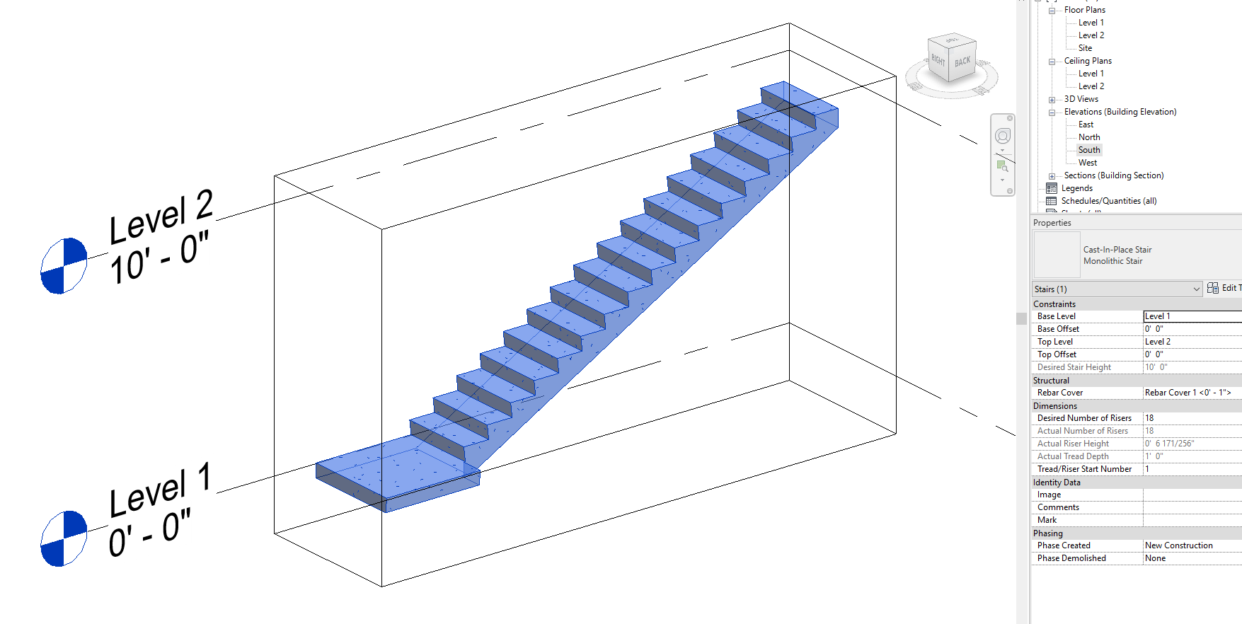 Stair with landing at starting path - Autodesk Community