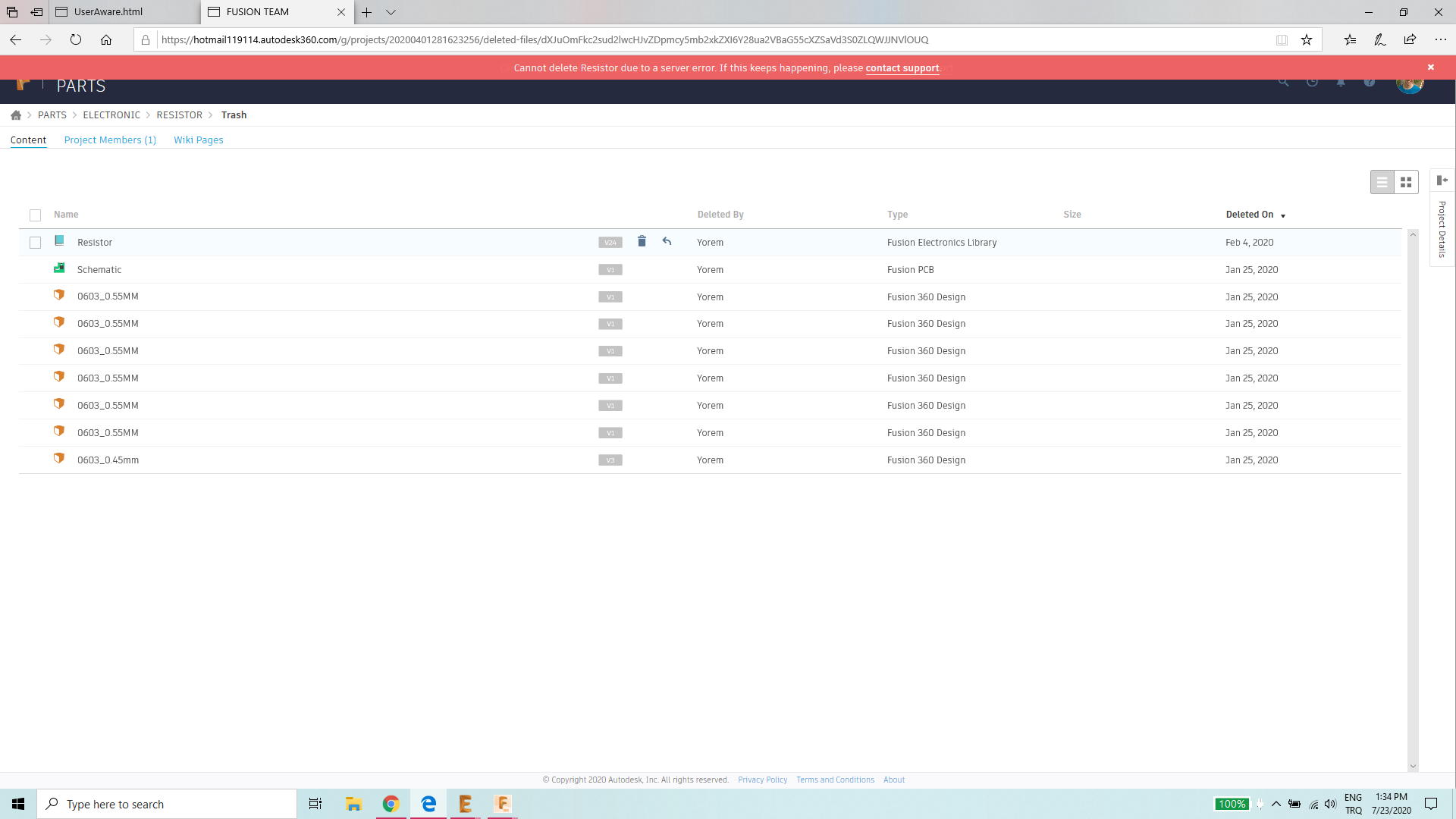 Deleted library is still shown in library manager. - Autodesk Community