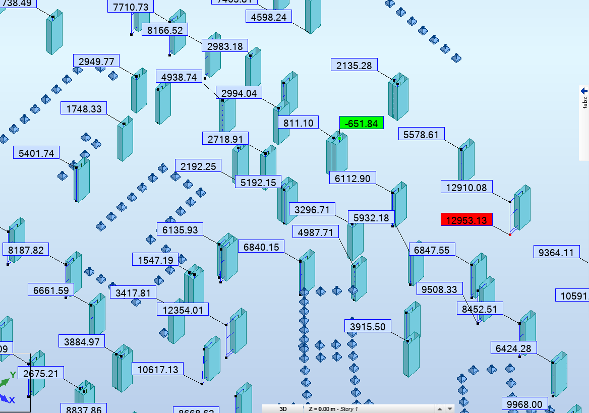 Random column showing tension - Autodesk Community