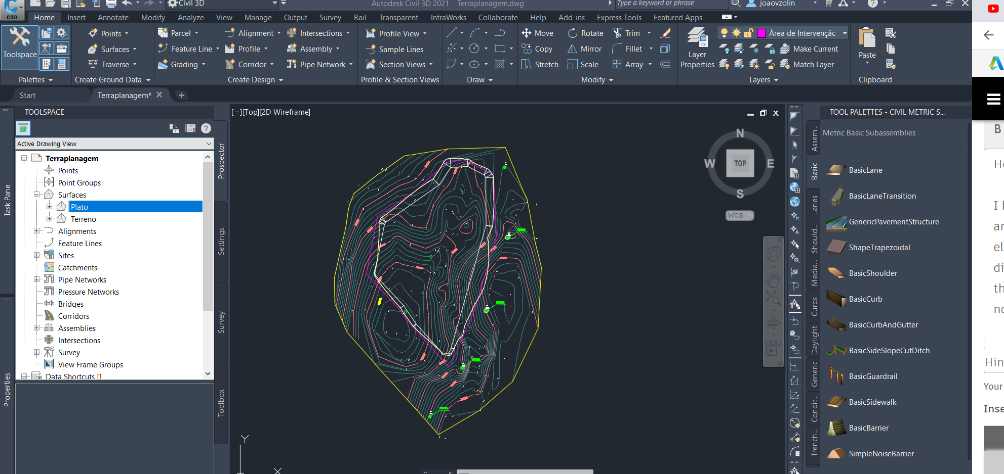 Grading in an irregular terrain - Autodesk Community