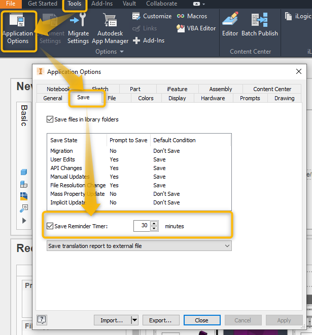Setting an iLogic Pop-up window with “you should save now” - Autodesk Community