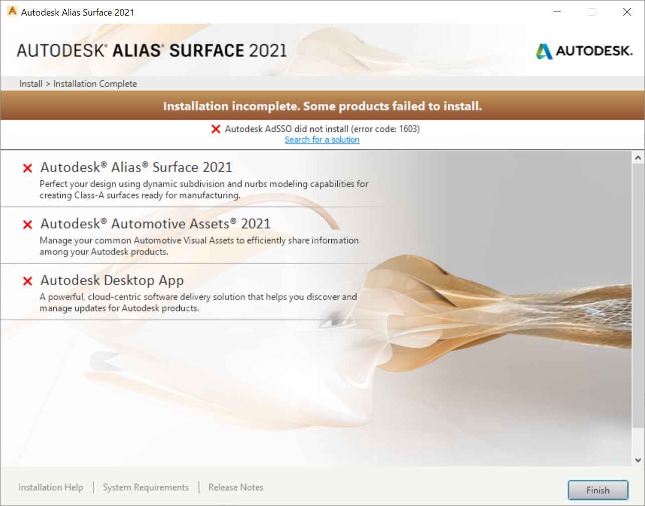 Solved: Install of Alias Surface 2021 trial fails - Autodesk Community