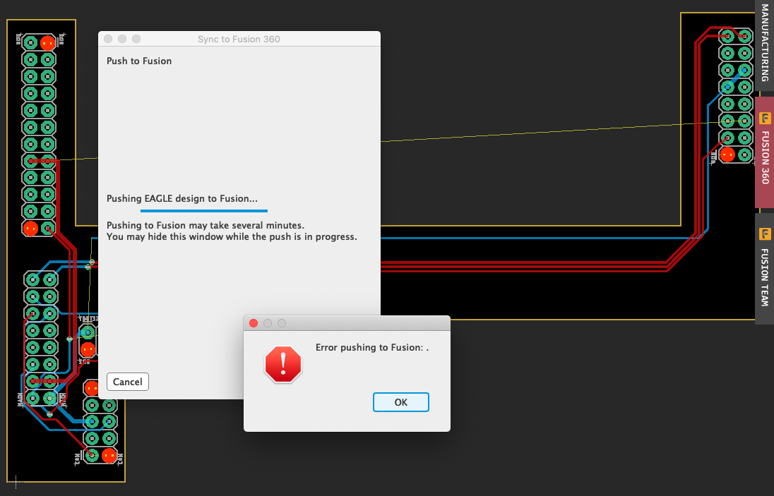 Cannot push to Fusion 360 - Autodesk Community