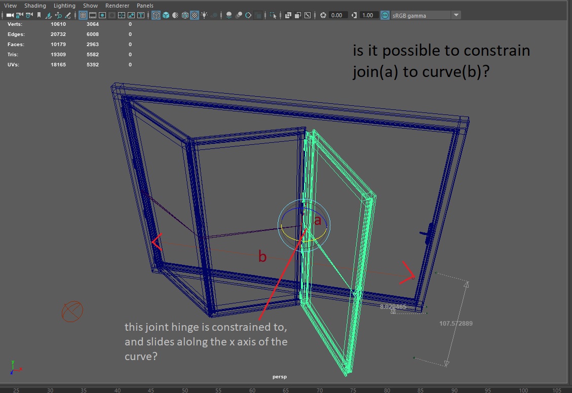 Solved: Need help constraining a folding & sliding door rig to a ...