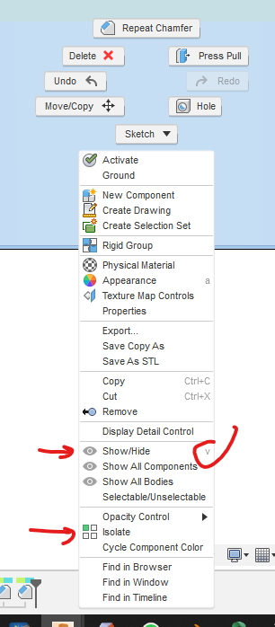 Solved: Add show/hide toggle to right click menu in design workspace ...