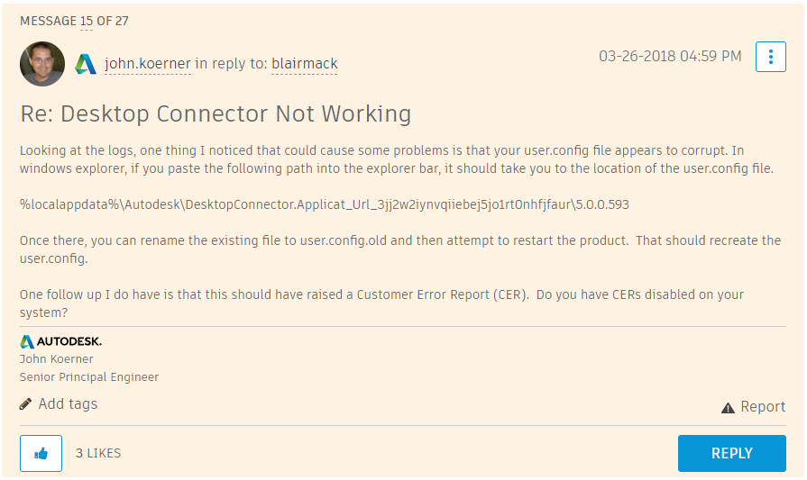 Solved: Desktop Connector Not Working - Autodesk Community