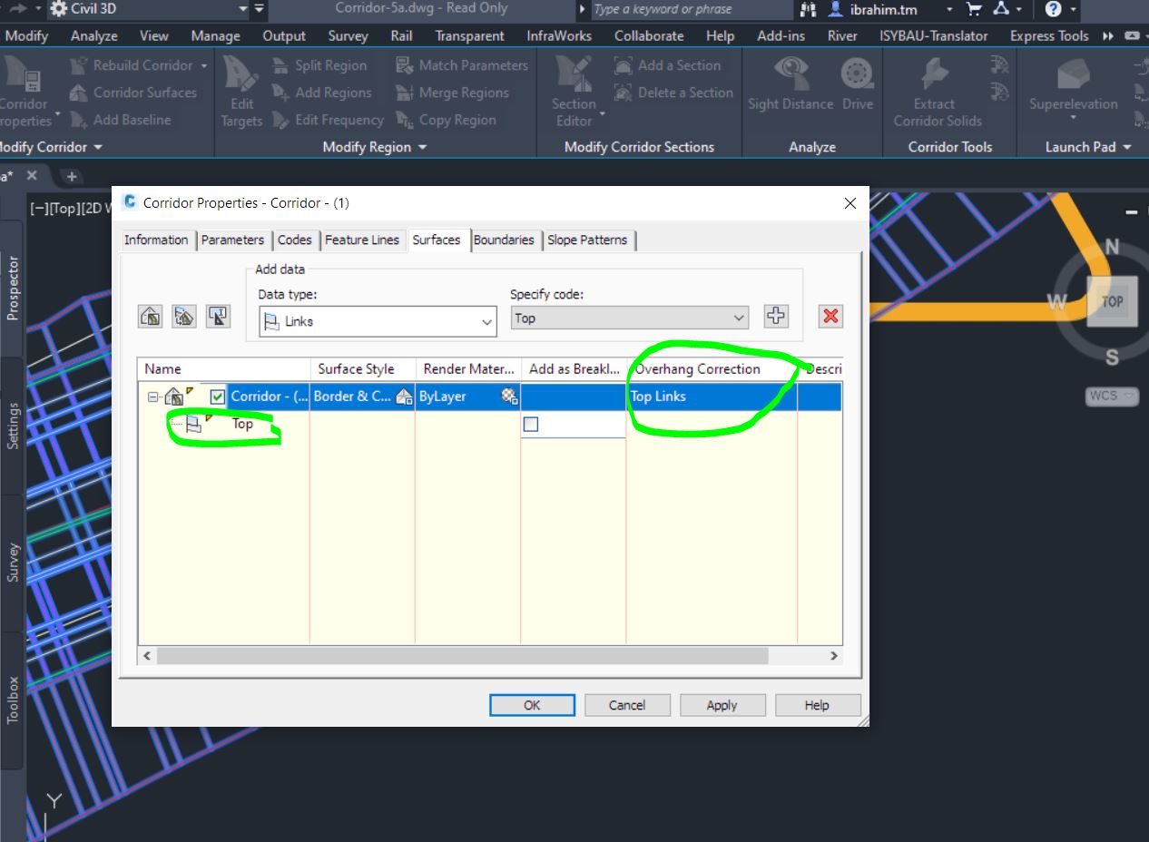 Corridor Surface Is Not Matching Corridor Autodesk Community
