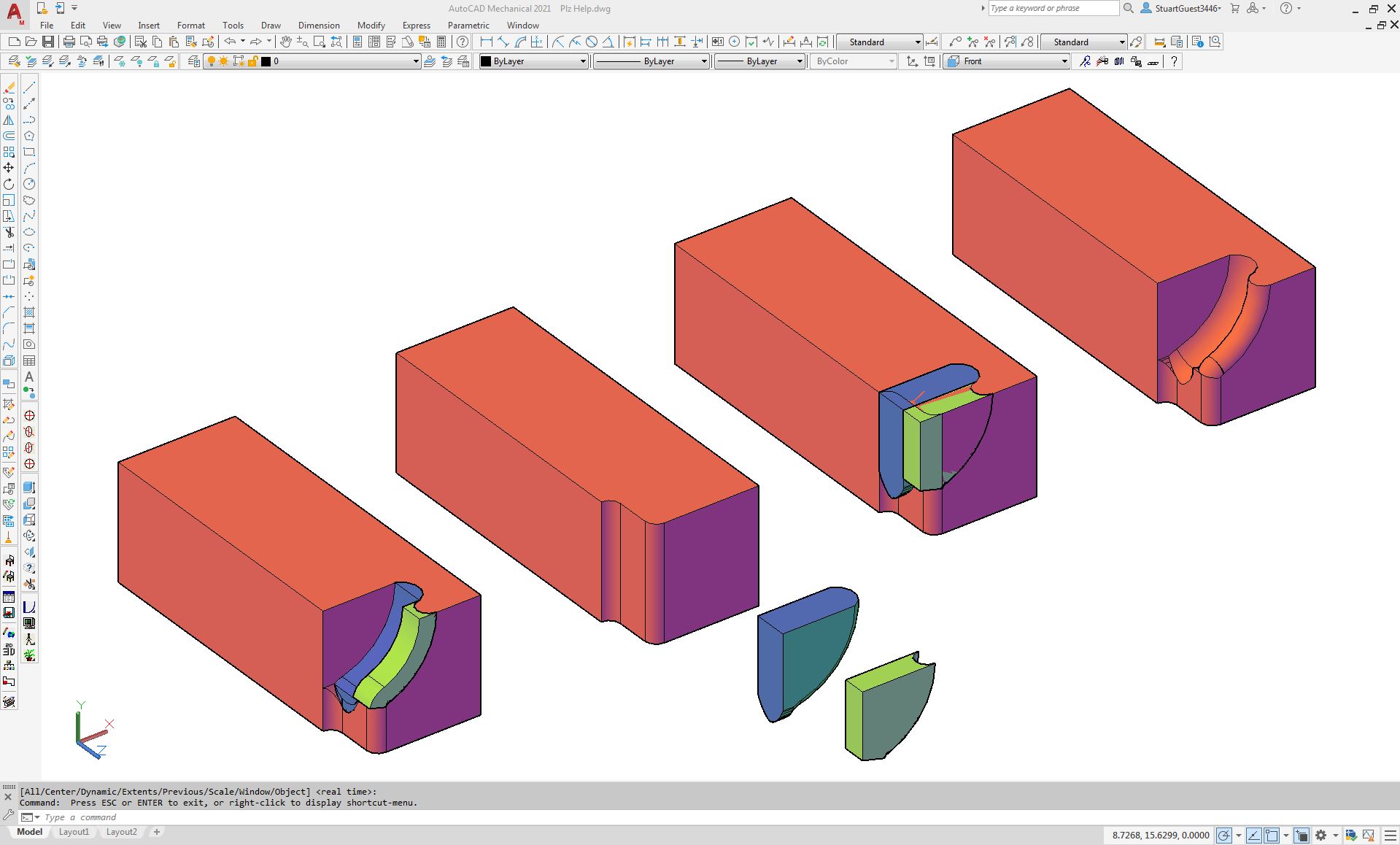 Solved: Can't subtract 3D solid - Autodesk Community