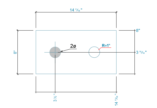 Solved: Dimensioning to a circular contour versus a hole pattern object ...