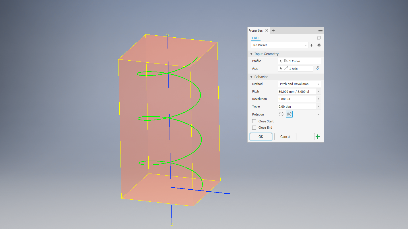 Solved: how to wrap around a non axisymetric part with a spiral (coil ...