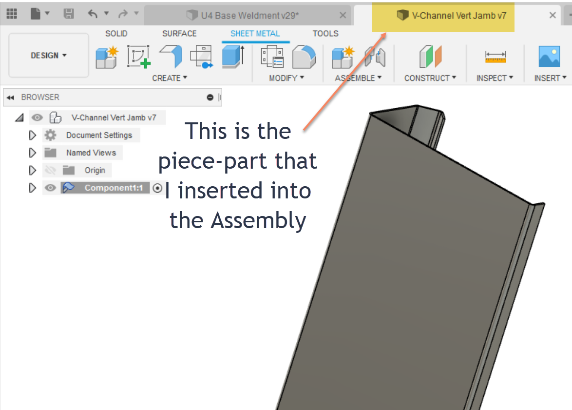 Solved: Using Project command in assembly to add features to piece-part ...