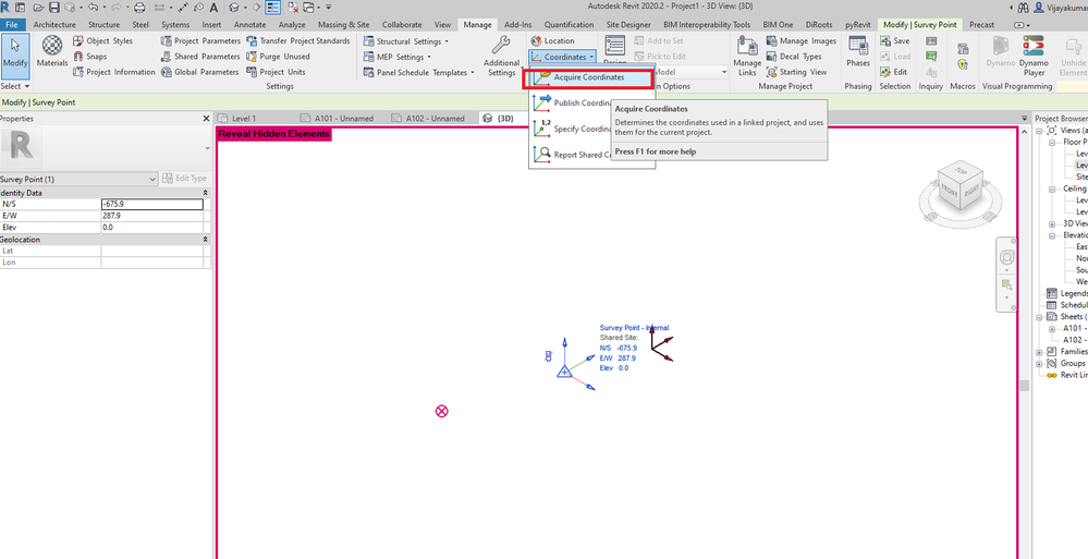 Survey and projects base point is more than 10 miles away - Autodesk ...