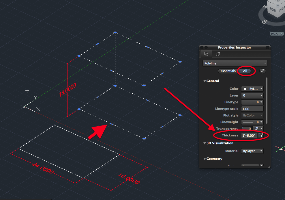 Rectangle Dimensions - Autodesk Community