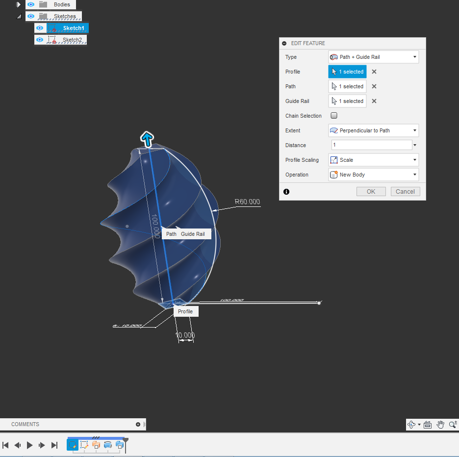 Solved: How to create a constant thickness 90 degree twist - Autodesk Community