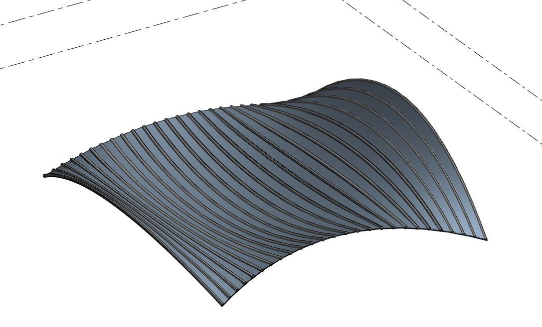 Curved Standing Seam Metal Roof