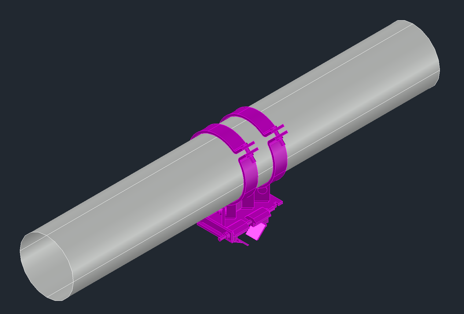 Solved: Symbol of custom pipe support pointing in 1 direction ...