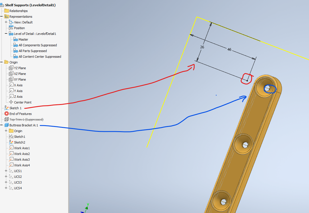 Solved: Aligning a part using a point to a point in a 2D Assembly Sketch - Autodesk Community
