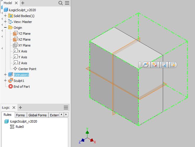 Solved: iLogic sculpt - CreateObjectCollection for workplane - Autodesk Community