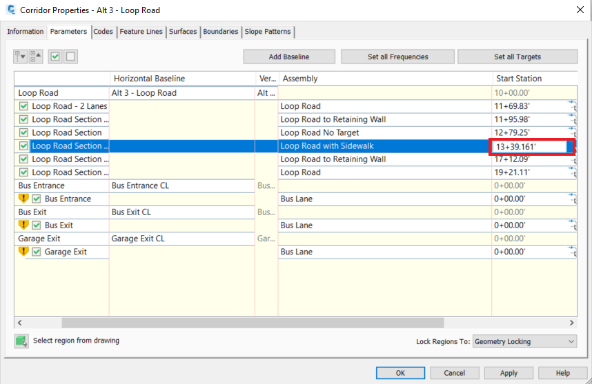 Corridor targetting - Autodesk Community
