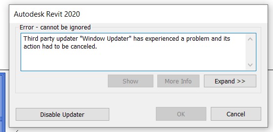 Solved: IUpdater throws an exception - Autodesk Community