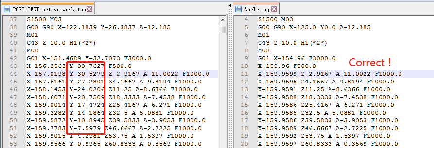 Solved: Postprocessor Question of Four-axis with angle-head - Autodesk Community