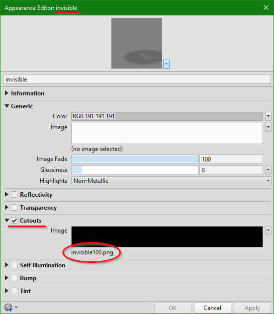 Inventor 2021 Cutout Material Question - Autodesk Community