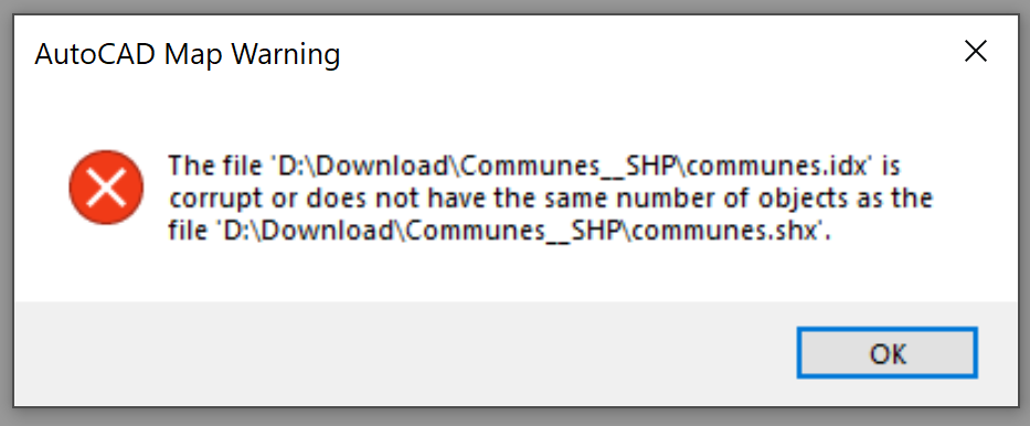 Solved: BUG with MAPIMPORT on some Shape Files - Autodesk Community