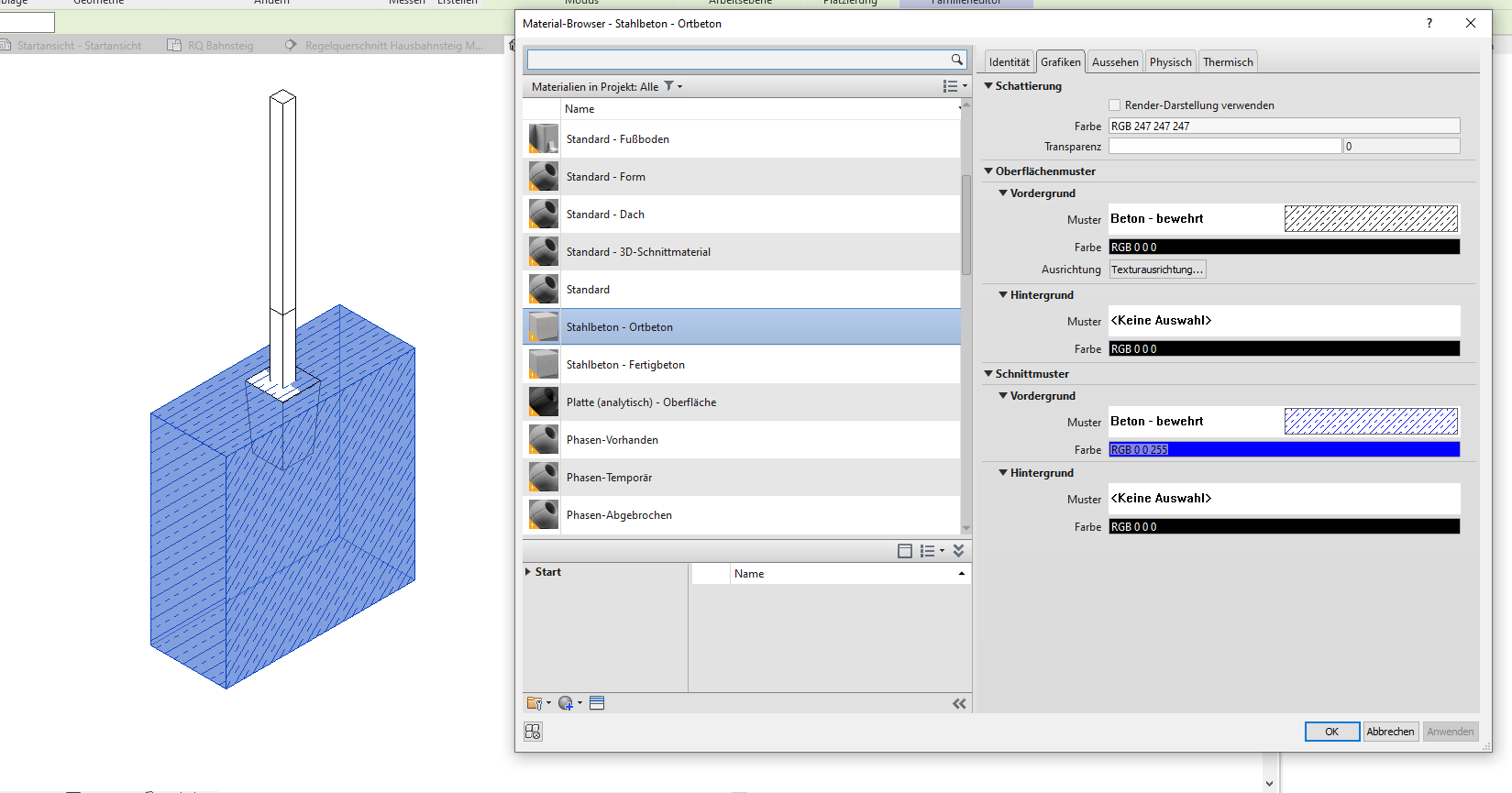 Solved: Railing material hatch in section not shown - Autodesk Community