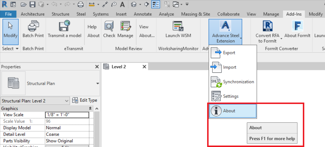 Revit 2021 advance steel extension - Autodesk Community