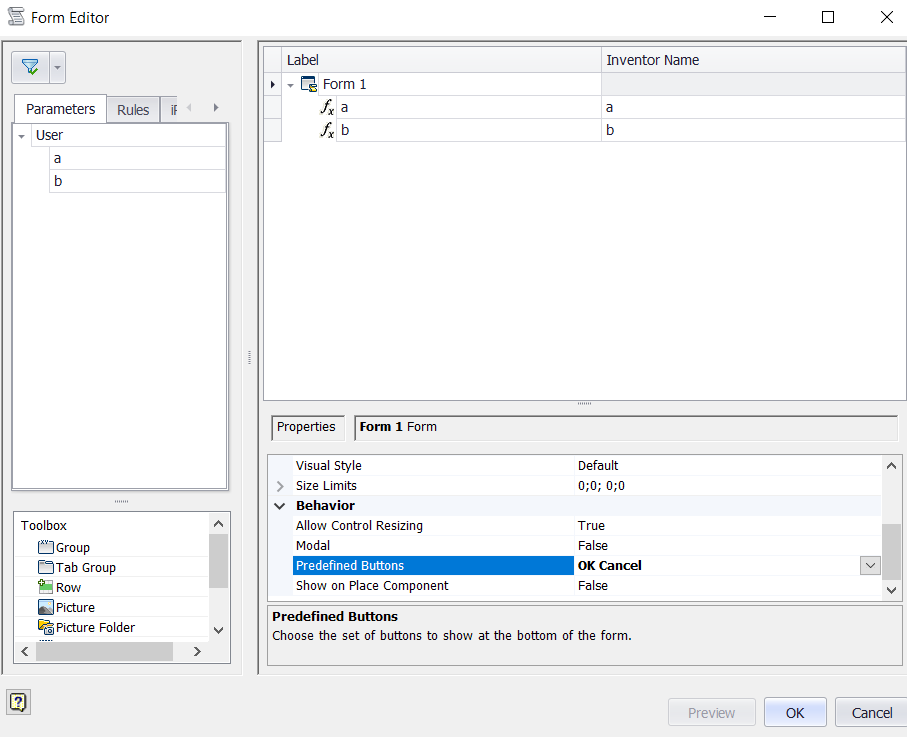 Solved: iLogic Form Pause Changes Until Done - Autodesk Community