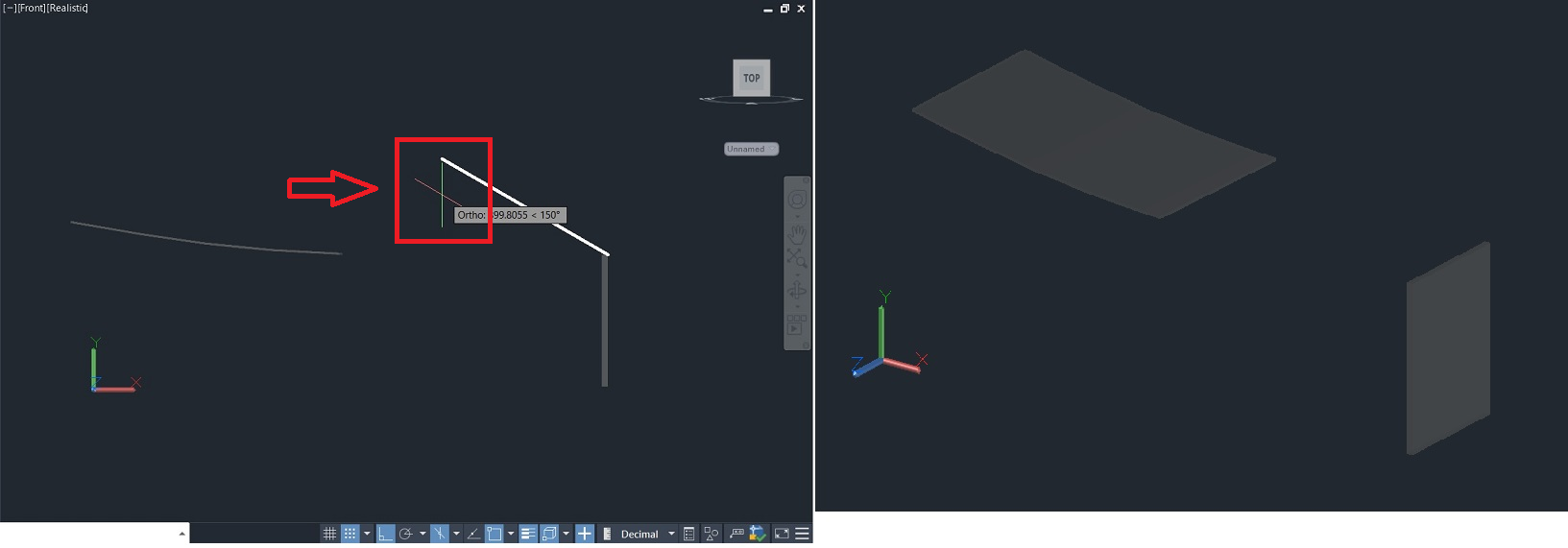 Solved: Can't draw a straight line according to x, y axis with ortho on ...