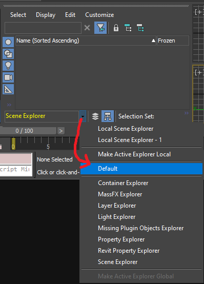 3dsmax 2021 Scene Explorer Toggles Not Saved With The Ui Layout Autodesk Community