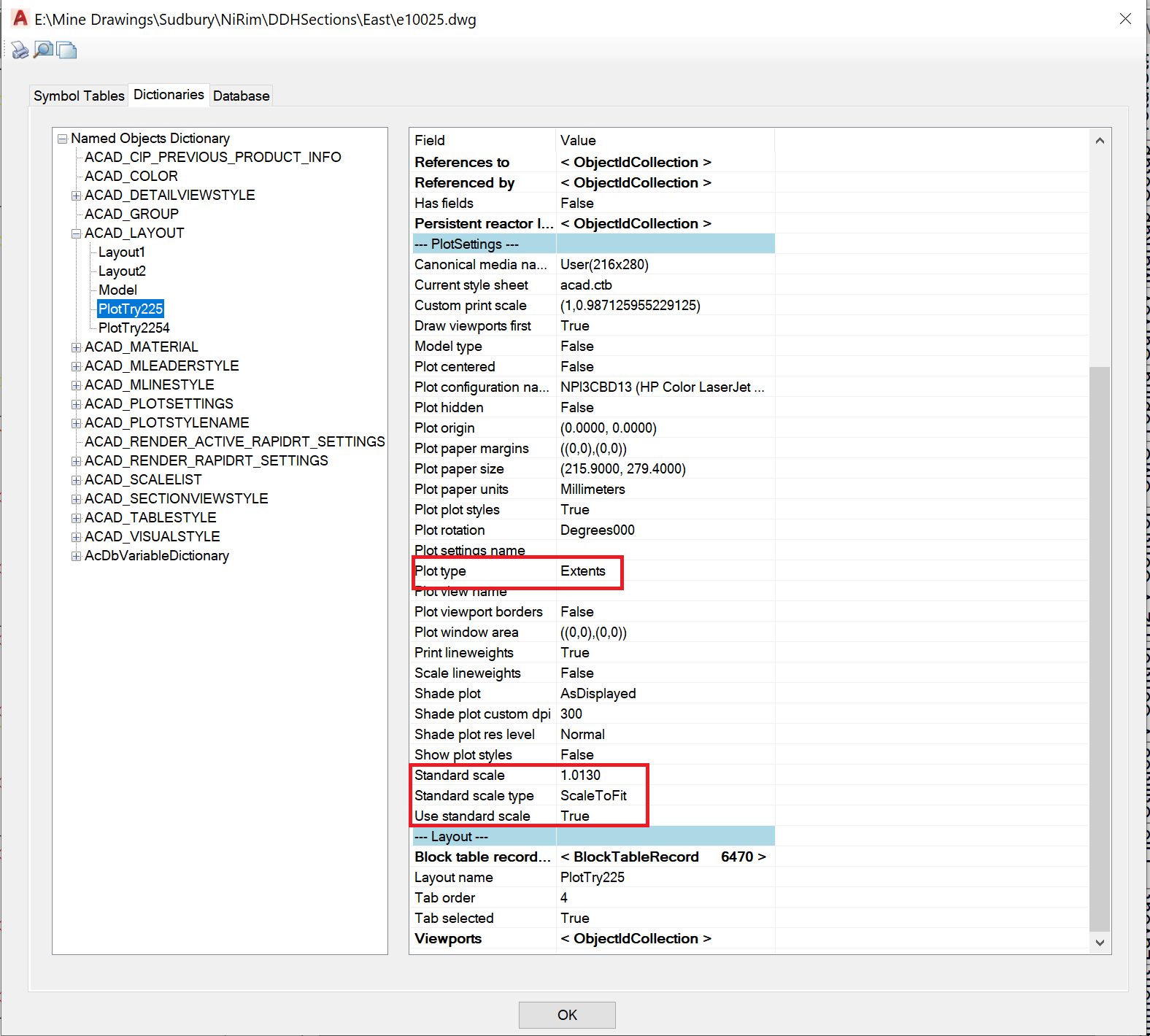 Autocad Editor changes plotsettings on Layout from side database - Autodesk Community